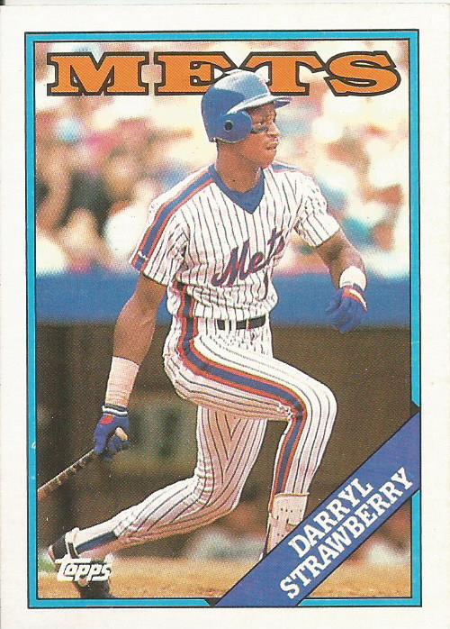 Barryl Strawberry Topps 1988 #710 Mets – CONKERVE
