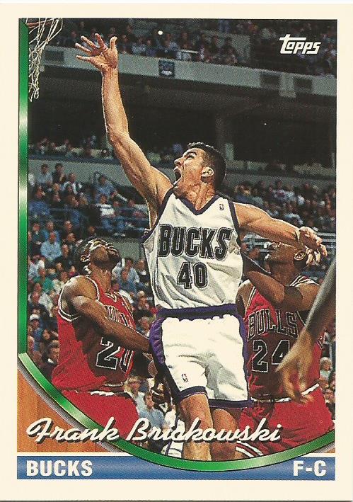 Frank Brickowski Topps 1993-94 #347 Bucks – CONKERVE