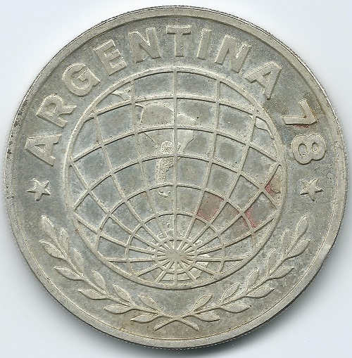 Argentina Moneda de Plata 1978 Copa Fútbol 3000 Pesos + Capsula – CONKERVE